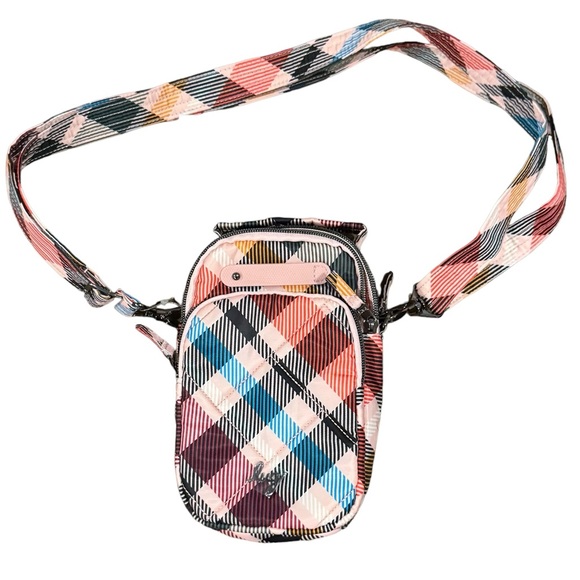 lug | Bags | Lug Small Skeeter Mini Se Crossbody Pink Plaid Nwt | Poshmark